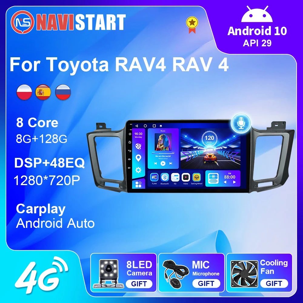 Navistart For Toyota Rav4 2013-2018 Car Radio Android 10 Auto Carplay ...