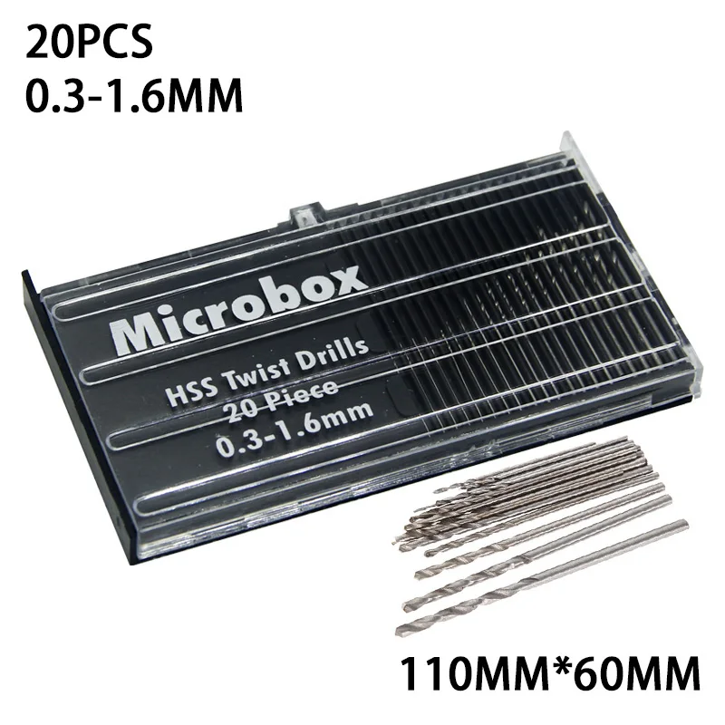 10-20pcs-set-0-3mm-1-6mm-Mini-High-Speed-Steel-Twist-Drill-Bit-Set ...