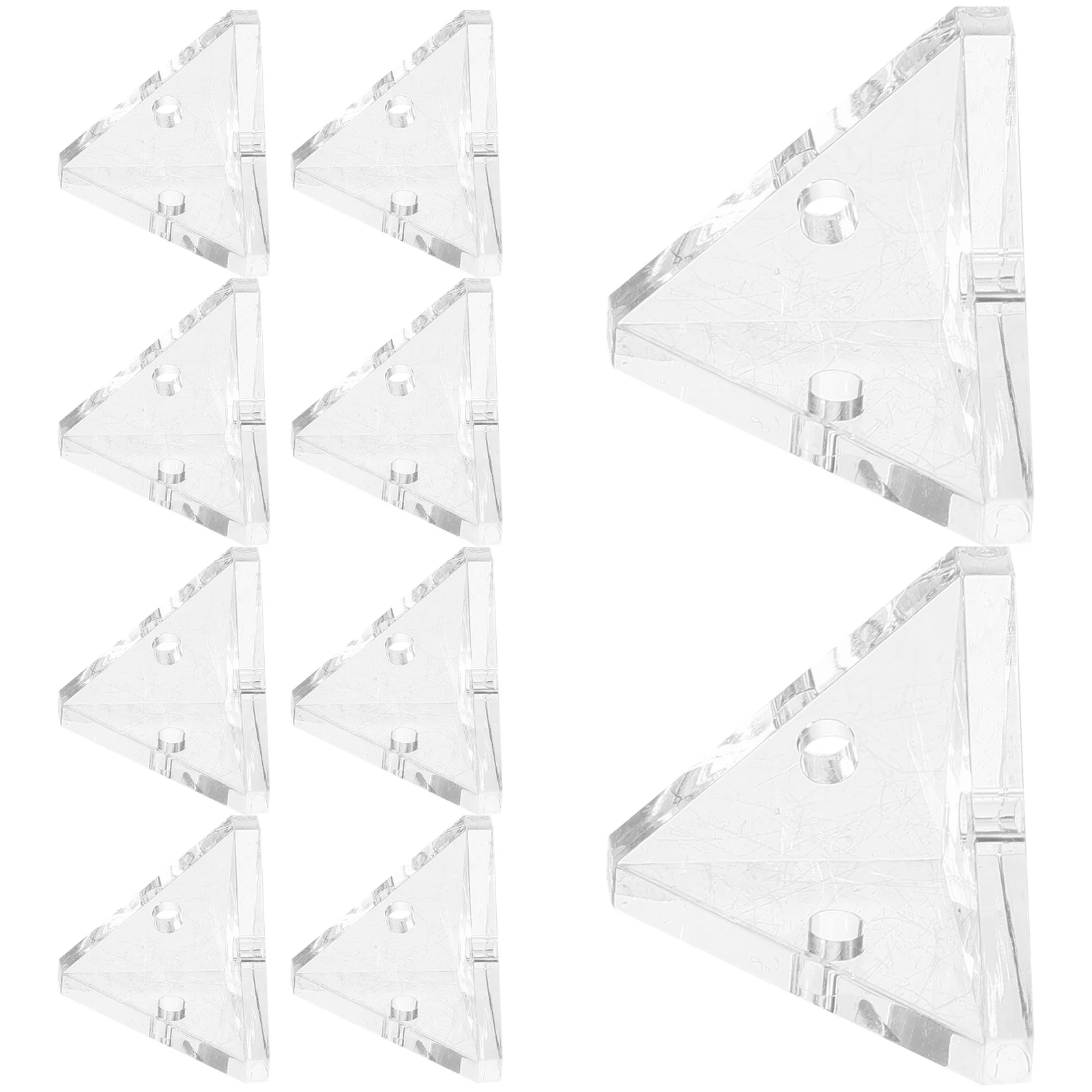 Acrylic-Display-Case-Connectors-Corner-Brackets-Triangle-Corner-Braces ...