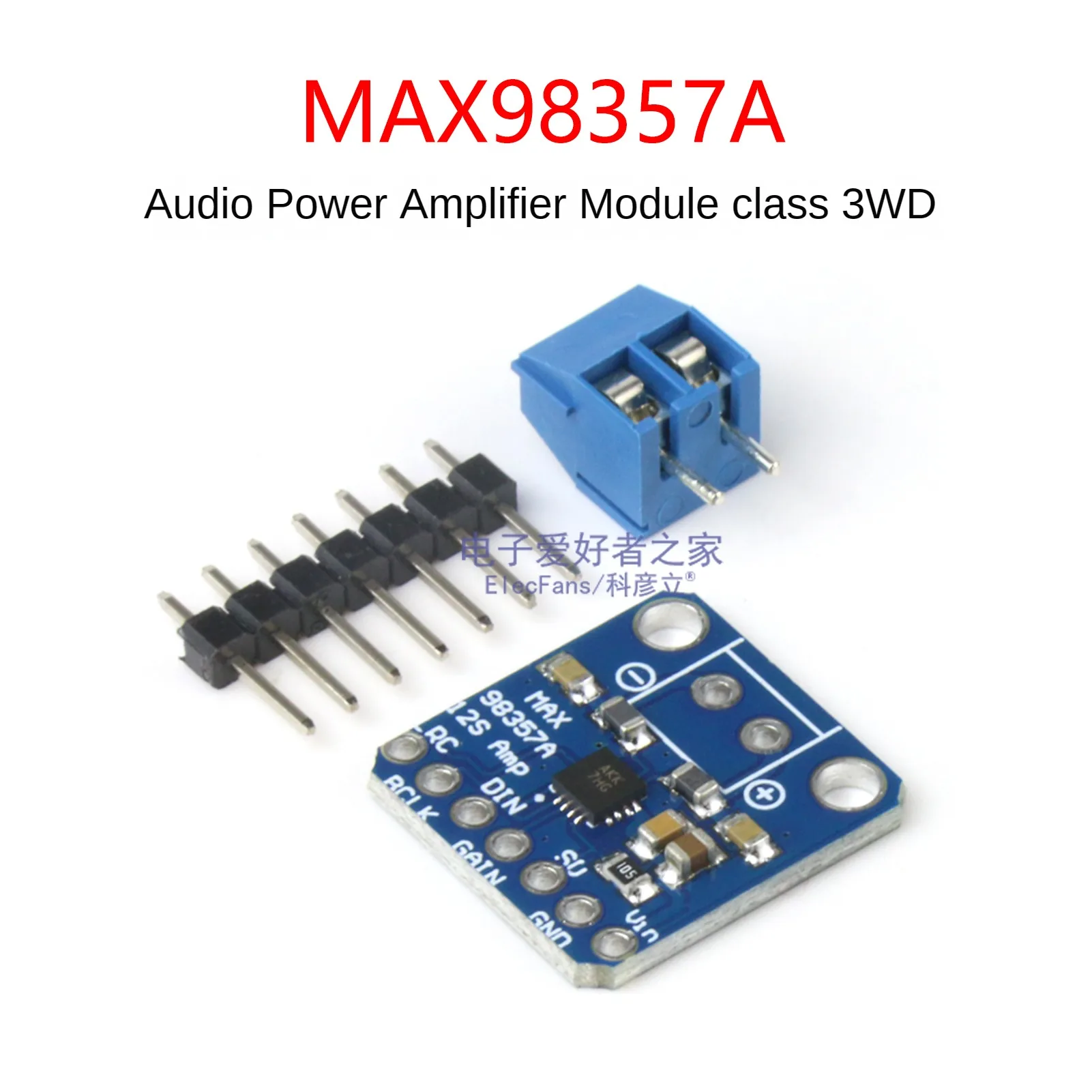 MAX98357A-Chip-Audio-Power-Amplifier-Module-I2S-3W-Class-D-Unfiltered ...