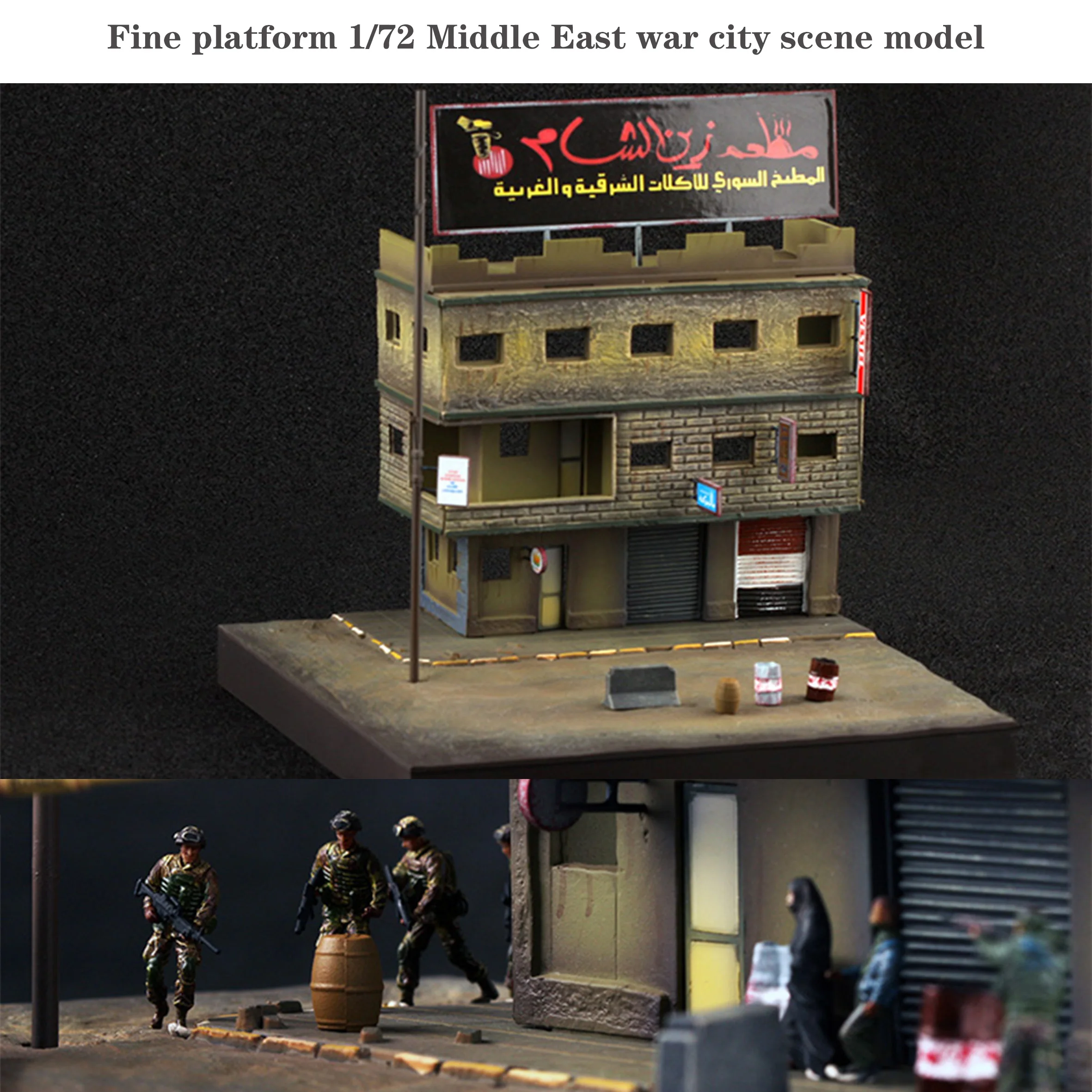 Fine-platform-1-72-Middle-East-war-city-scene-model-Military-sand-table ...