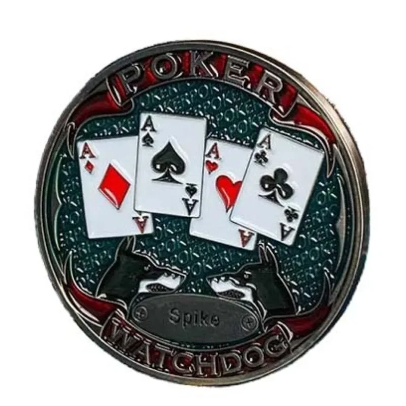 Zinc-Alloy-Lucky-Poker-Card-Presser-Pressure-Apparatus-Chips-Texas-Hold ...