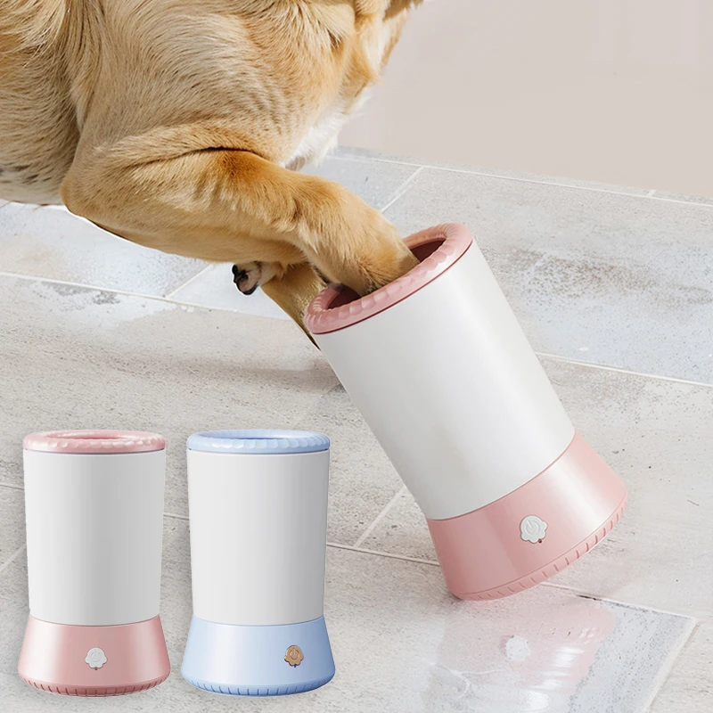 Pet Paw Cleaner Remove Dust Dirt Hair Comfortable Automatic Dog Paw ...