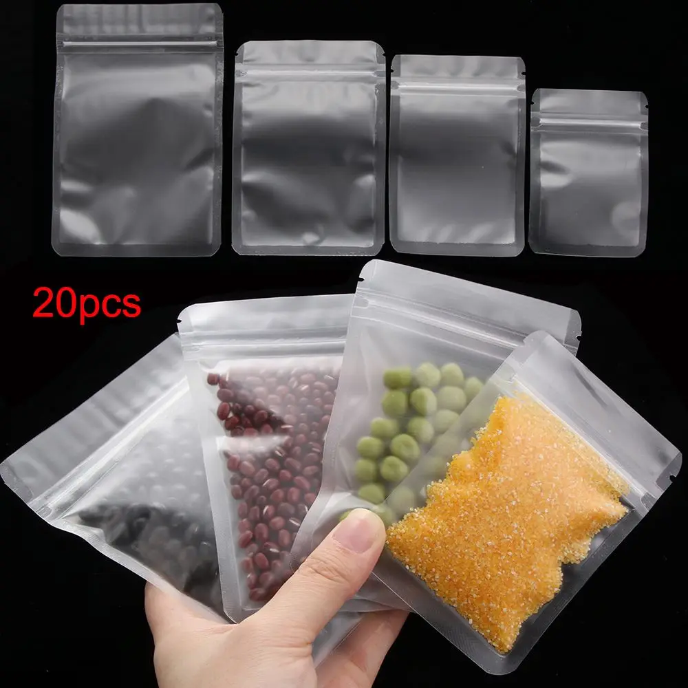 20 Pcs Retail Self Seal Transparent Waterproof Packaging Bag Zipper ...