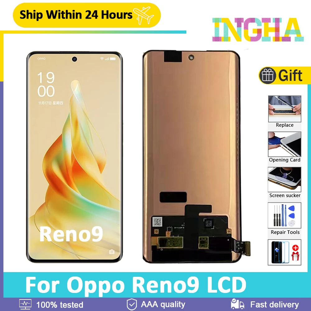 Original-AMOLED-6-7-For-Oppo-Reno9-LCD-Display-Touch-Screen-Digitizer ...