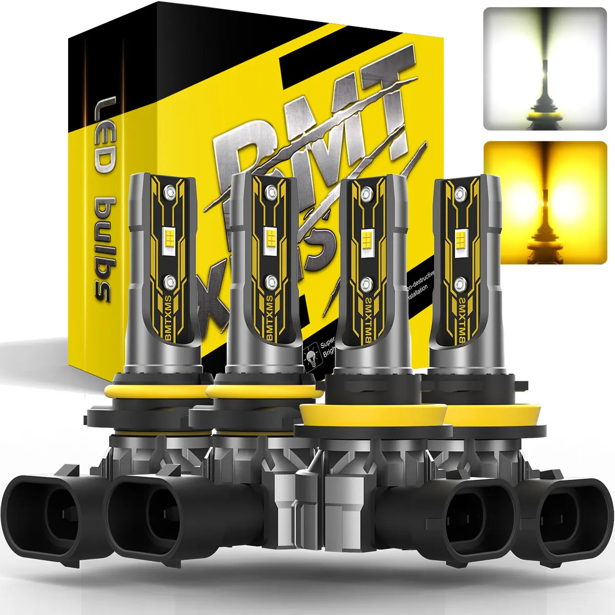 BMTxms-12000LM-CANBUS-H8-LED-H7-H11-LED-Fog-Light-9005-HB3-9006-HB4 ...