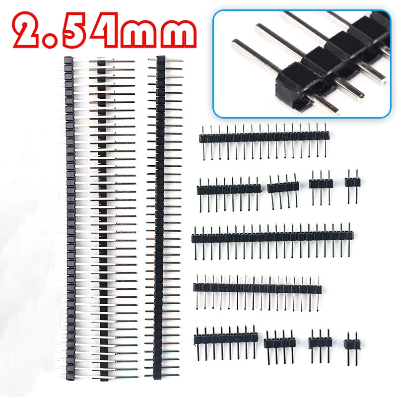 2-54mm-Single-Row-Male-2-40P-Breakaway-PCB-Board-Pin-Header-Connector ...