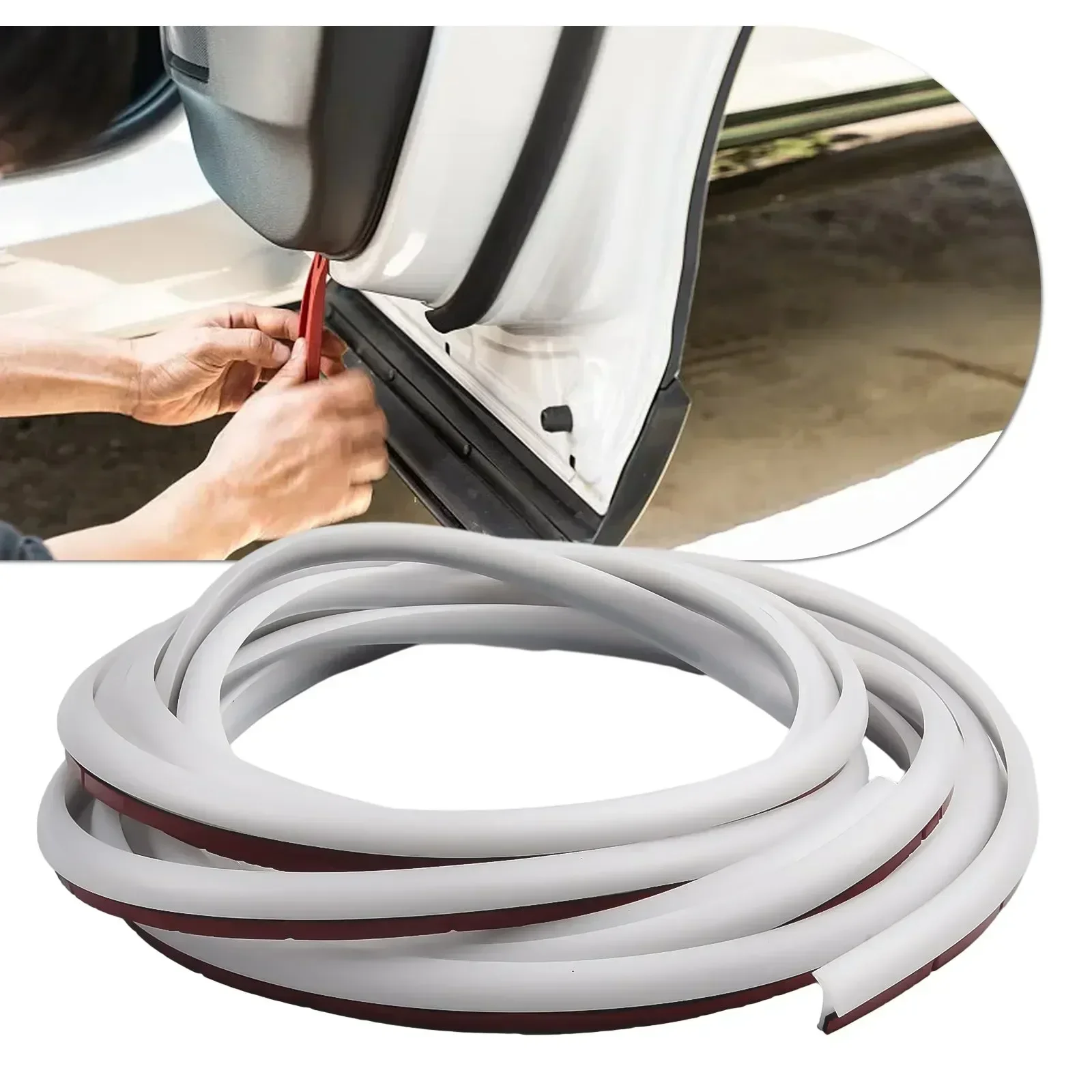 4M T-Shape Rubber Car Door Seal Strip Hood Trunk Edge Weatherstrip ...