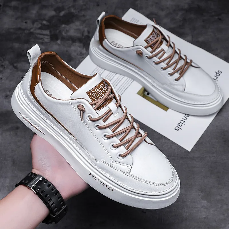 2024-New-High-Quality-Mens-Leather-Shoes-Designer-Men-Sneakers-Man-Male ...