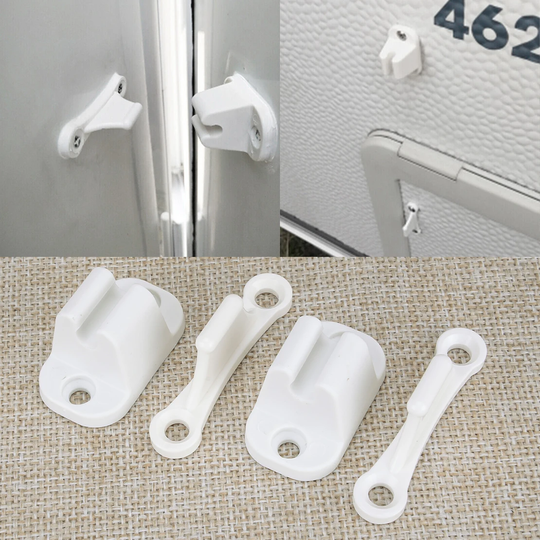 2-Sets-Door-Retainer-Catch-Stopper-Resile-Limiter-Lock-Holder-T-Shape ...