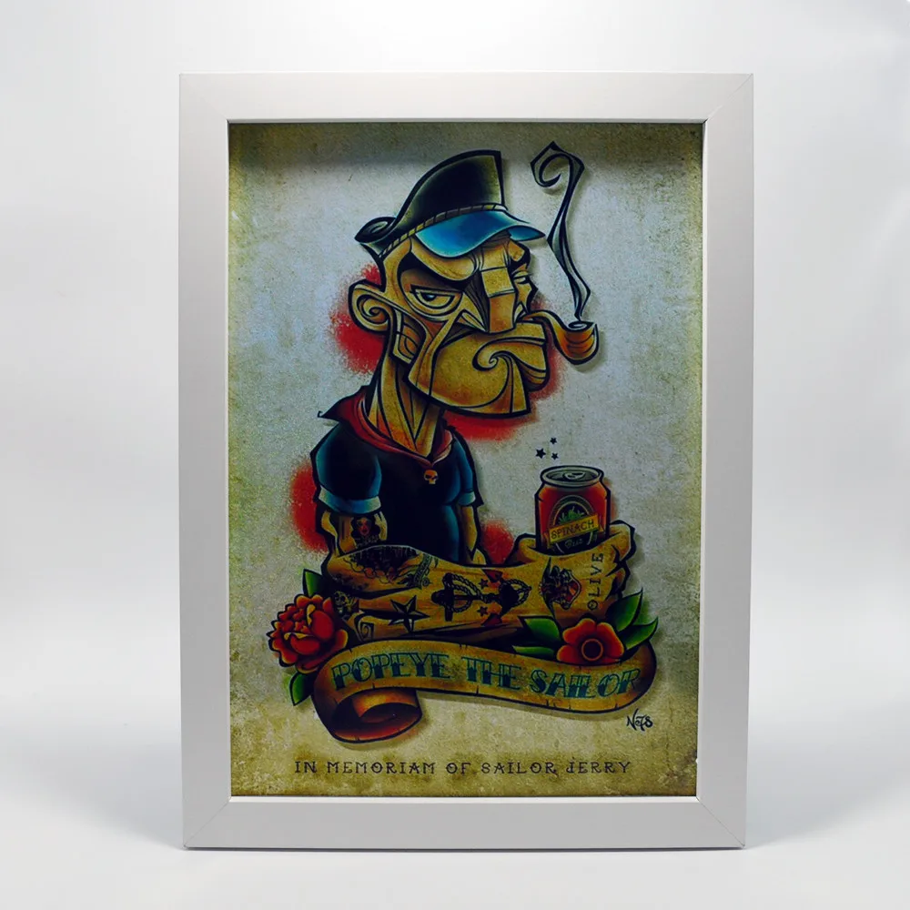 Popeye-Unique-Wall-Hanging-Decoration-Painting-Holographic-Vinyl ...