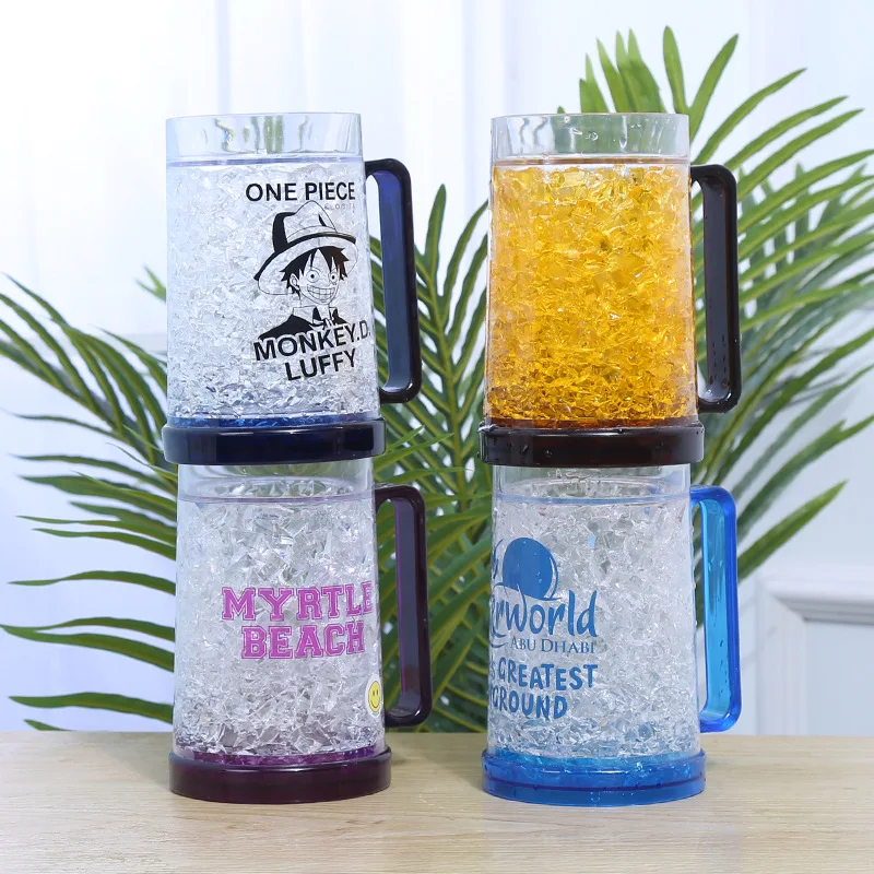 Creative-Cool-Double-Beer-Glass-Mezzanine-Summer-Fake-Thickened-Cup ...