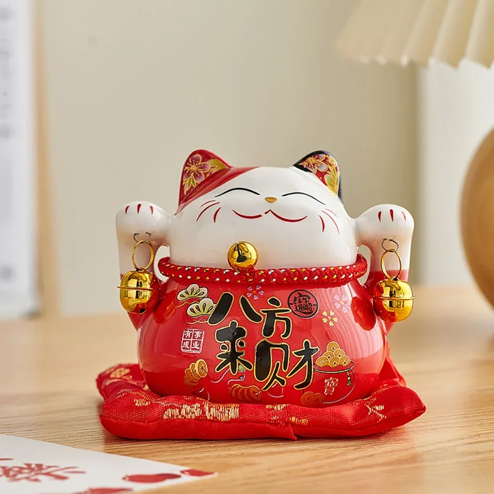 Home-Decor-Lovely-Fortune-Cat-Figurine-Modern-Shop-Entrance-Decoration ...