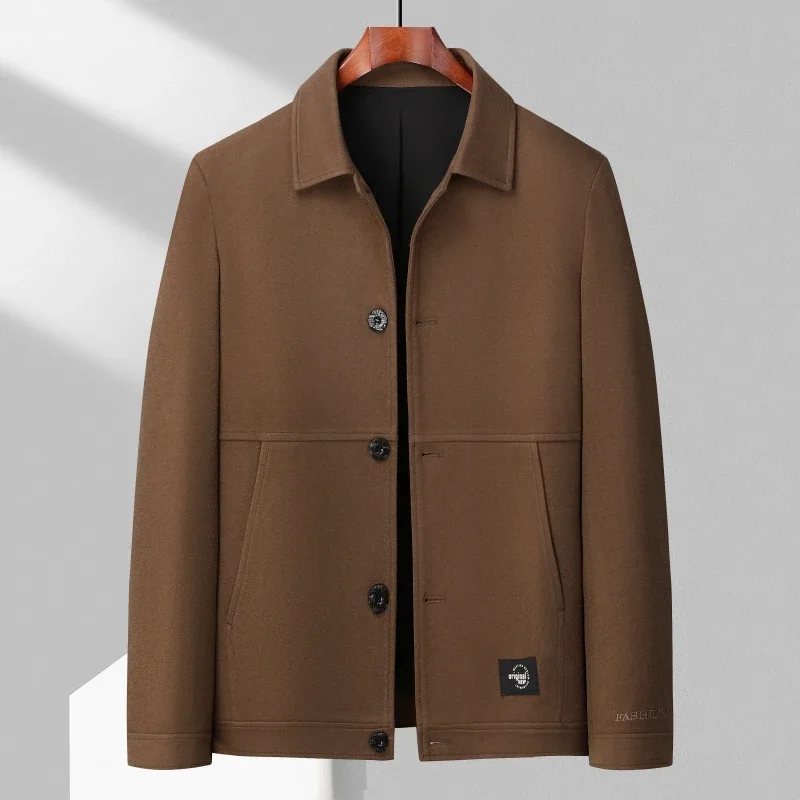 High-end-Men-s-Fashion-Casual-Lapel-Jacket-Polyester-Autumn-and-Winter ...
