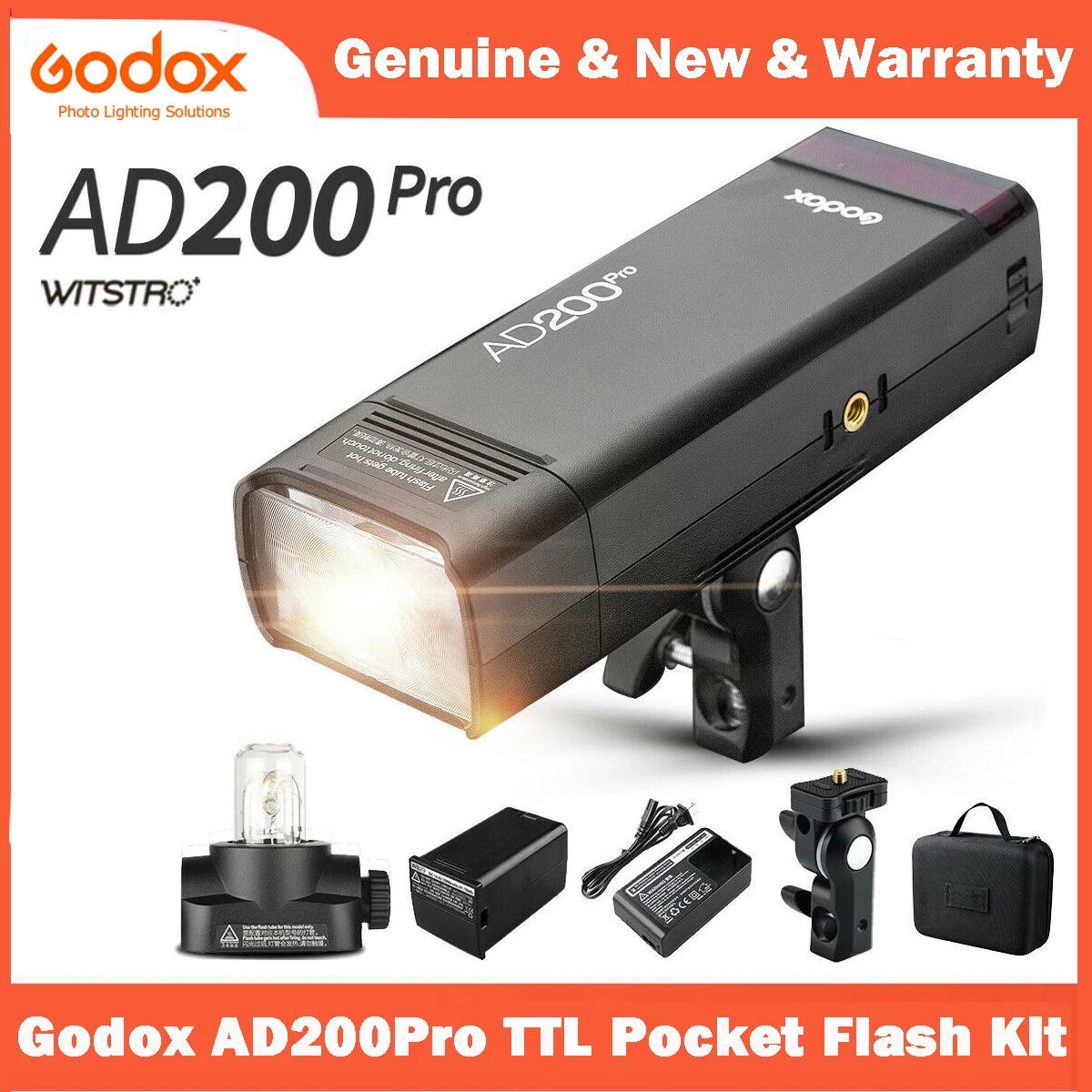 Godox Ad200 Pro – Flash Ad200 Pro 200ws Ttl 2.4g Hss, Flash Speedlite ...
