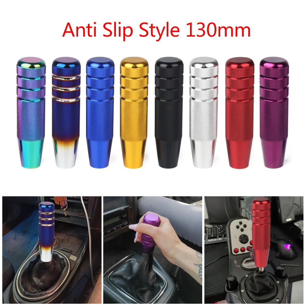 Universal-Auto-JDM-130MM-Knurled-Gear-Shift-Knob-Manual-Transmission ...
