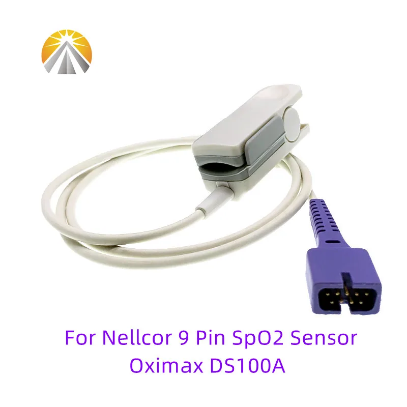 DS100A-9-Pin-Reusable-SpO2-Sensor-0-9-Meter-with-Oxi-Tech-Adult ...
