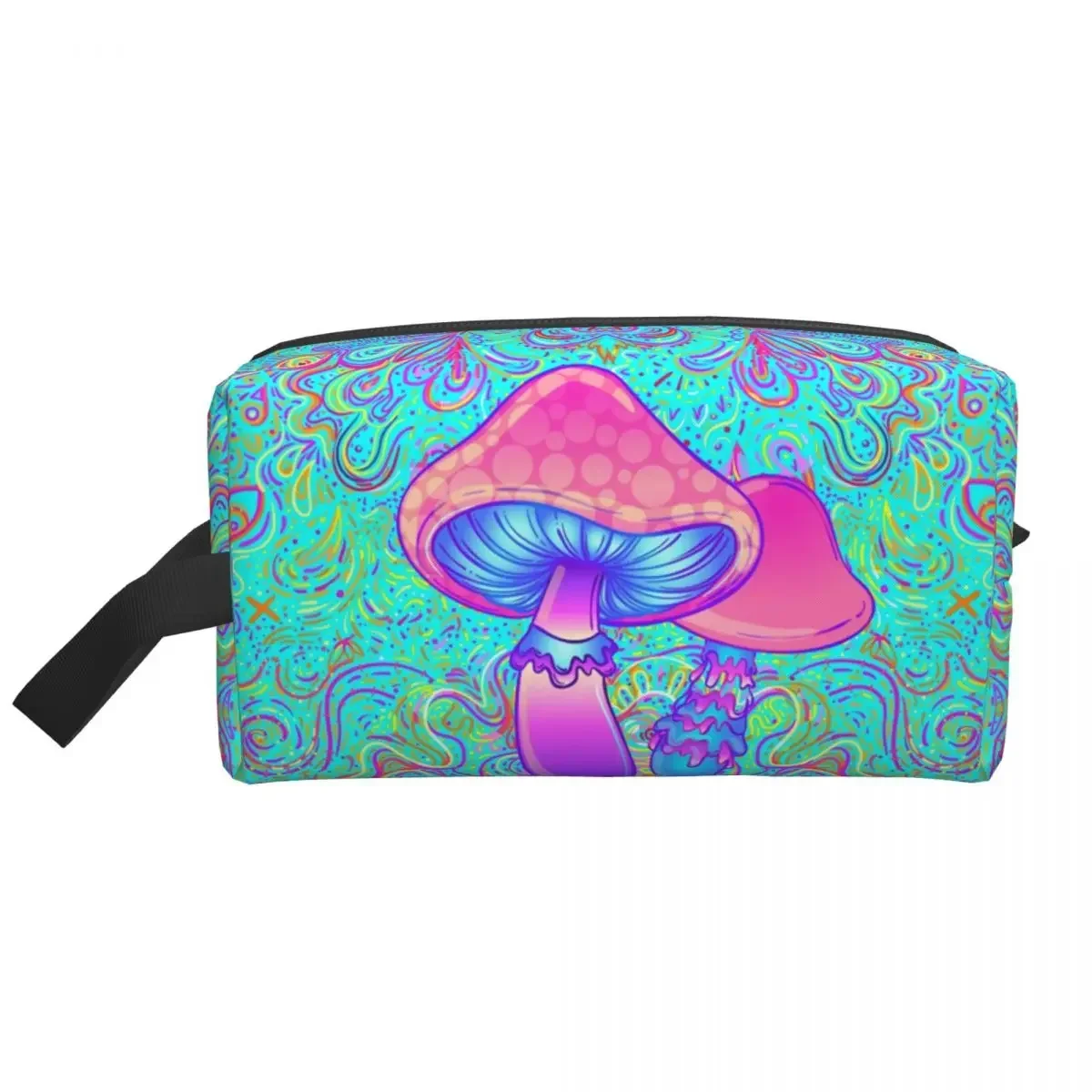Magic-Mushroom-Trippy-Psychedelic-Neon-Pastel-Goth-Cosmetic-Bag-Women ...