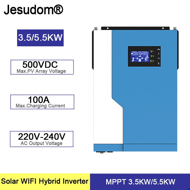 Hybrid MPPT Solar Inverter 3.5KW 5.5KW AC230V DC24V 48V MPPT 100A ...