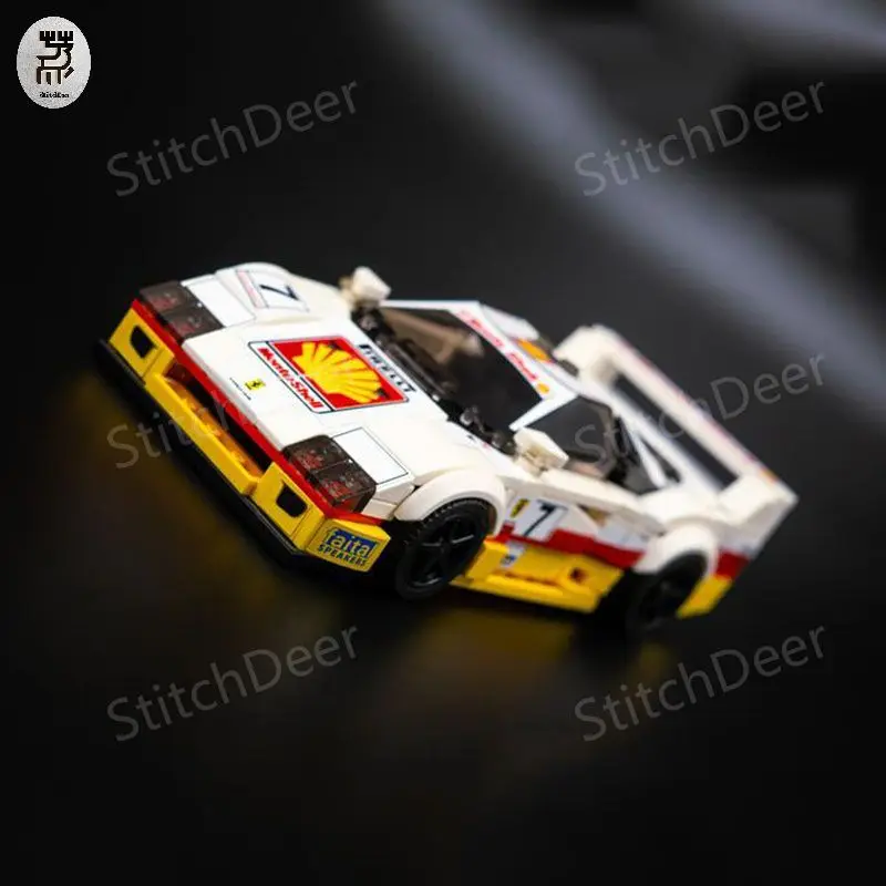 331PCS-MOC-Tournament-Speed-Champions-F40-Monte-Shell-Car-Building ...