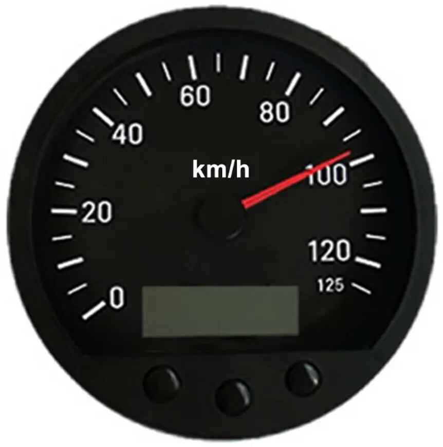 Newest-Universal-140mm-Diameter-Truck-Speedometer-Odometer-0-125km-h ...