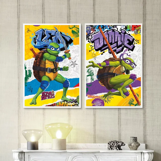 Murales De Papel Tapiz De Las Tortugas Ninja Mutantes Adolescentes ...