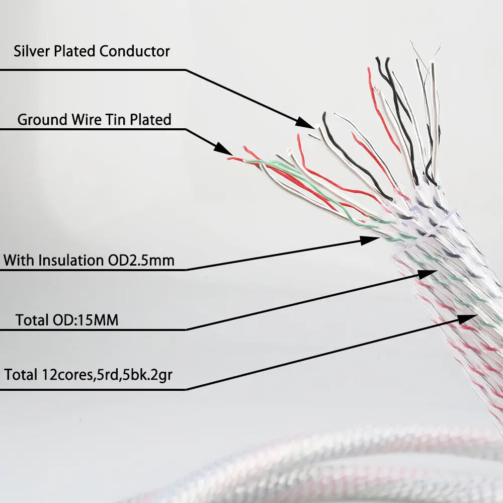 Nordost Valhalla Audio 7n Copper Wire Silver Plated Diy Custom 7/ 9/ 12 ...