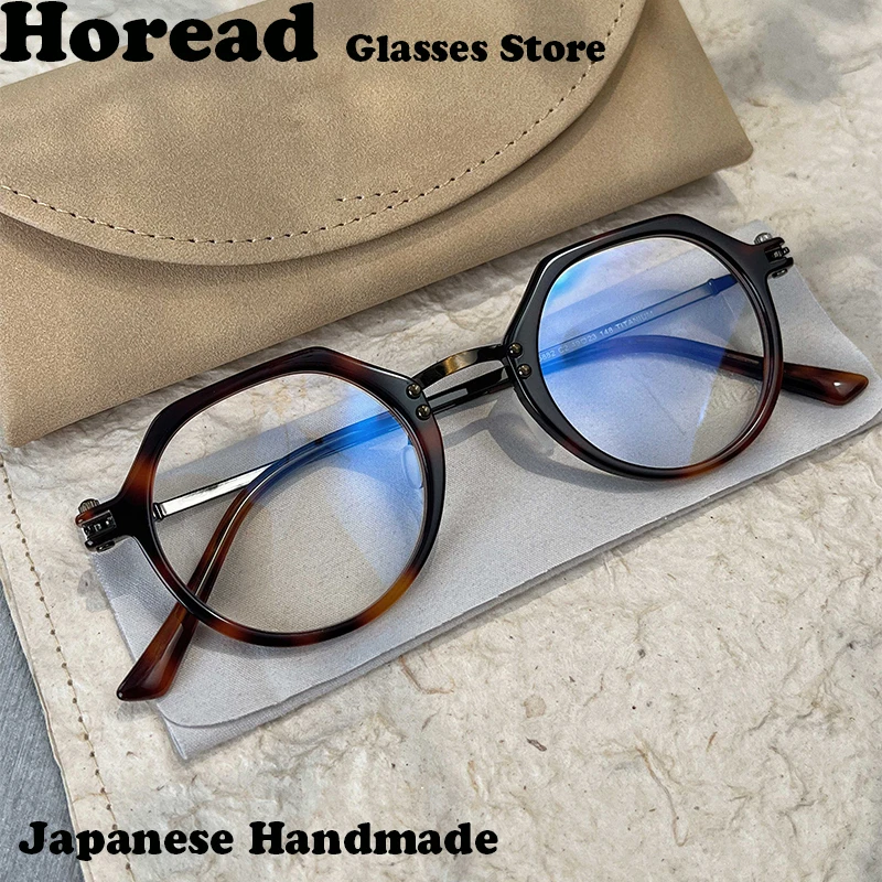 New-Janpanese-Handmade-Polygon-Glasses-Frame-Men-Women-Fashion-Vintage ...
