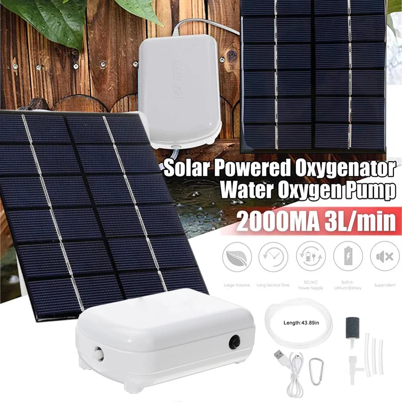 Solar-Powered-Oxygenator-Water-Oxygen-Pump-Pond-Aerator-Aquarium-Air ...