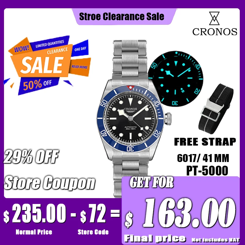 Cronos-Luxury-Men-s-Watches-41mm-Diver-BB58-Vintage-Automatic-Wristwatches-Female-End-Links ...