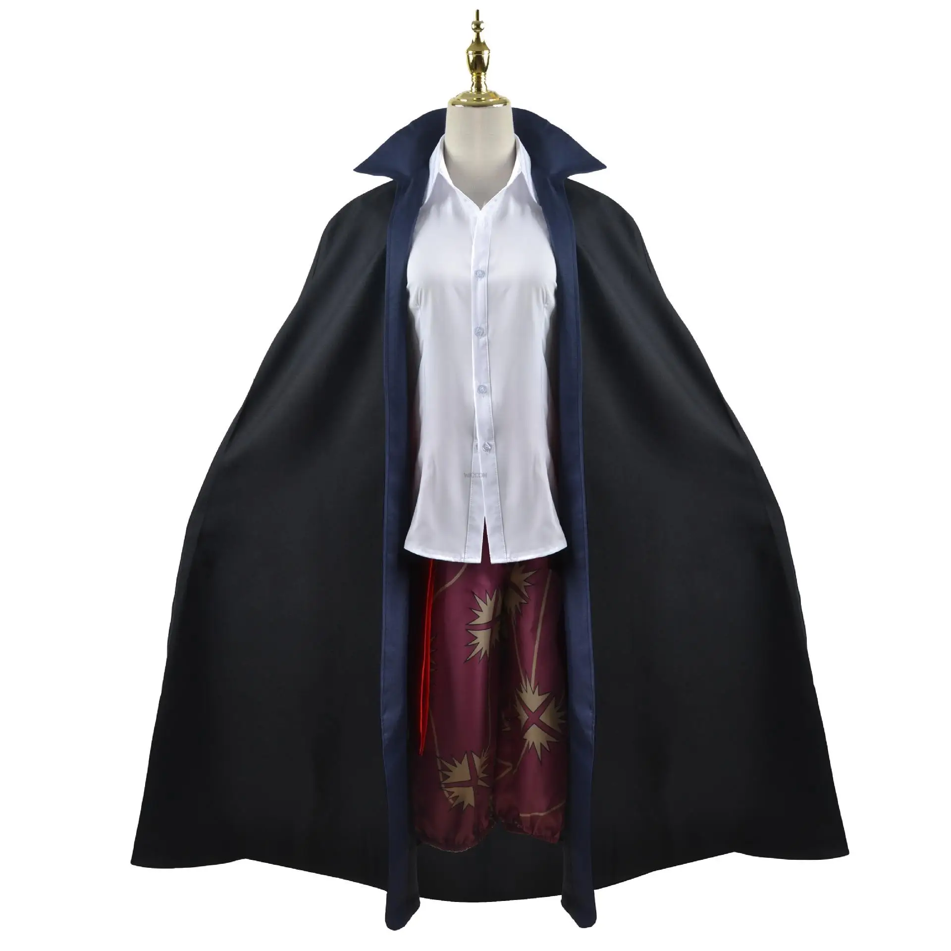 Shanks Costume - One Piece Cosplay Shirt, Pants, Cloak & Wig