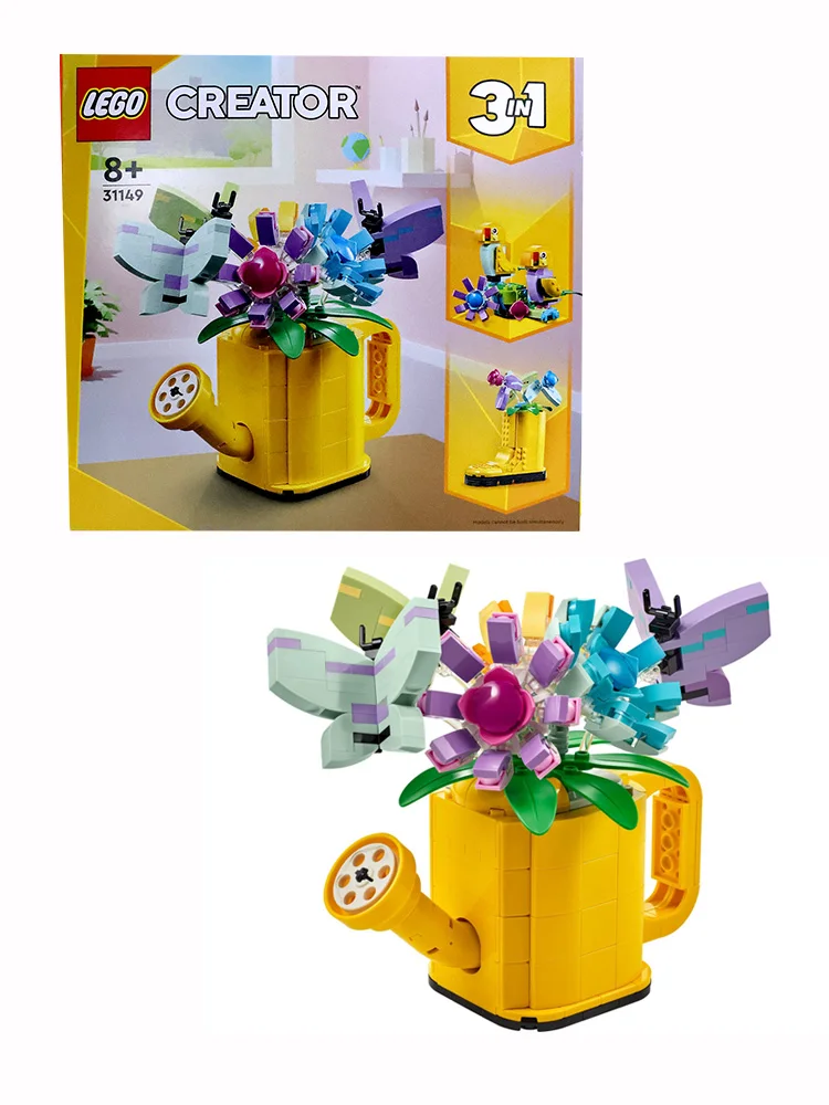 LEGO-31149-Creator-3-in-1-Flowers-in-Watering-Can-Building-Toy-Can-to ...
