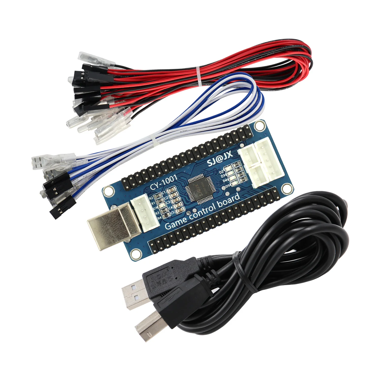 SJ-JX-Arcade-Game-USB-Encoder-Board-Macro-Command-Zero-Delay-Gamepad-Button-Joystick-Controller ...