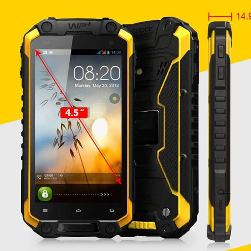 J5 IP68 1GB RAM 16GB ROM Rugged Waterproof Smartphone 4.5 "MT6589 Quad Core Android 4.2 8.0MP ...