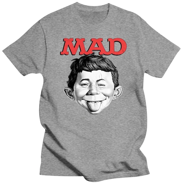 Mad Magazine Alfred E Newman T-Shirt Retro 1970'S Funny Graphic Tee ...