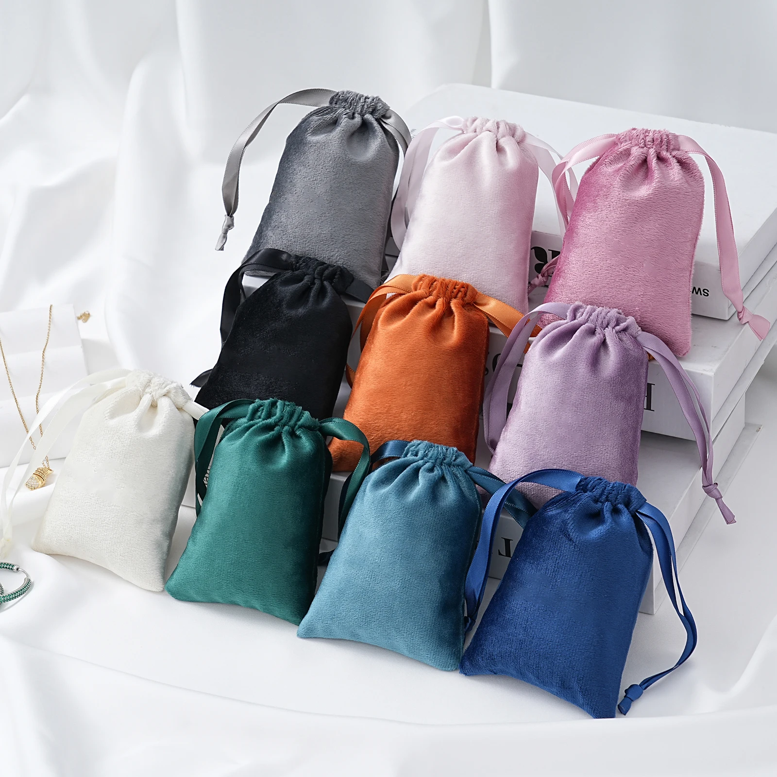 10pcs-Soft-Velvet-Jewelry-Packaging-Pouch-Drawstring-Bags-Small-Chic-Jewellery-Packaging-Wedding ...