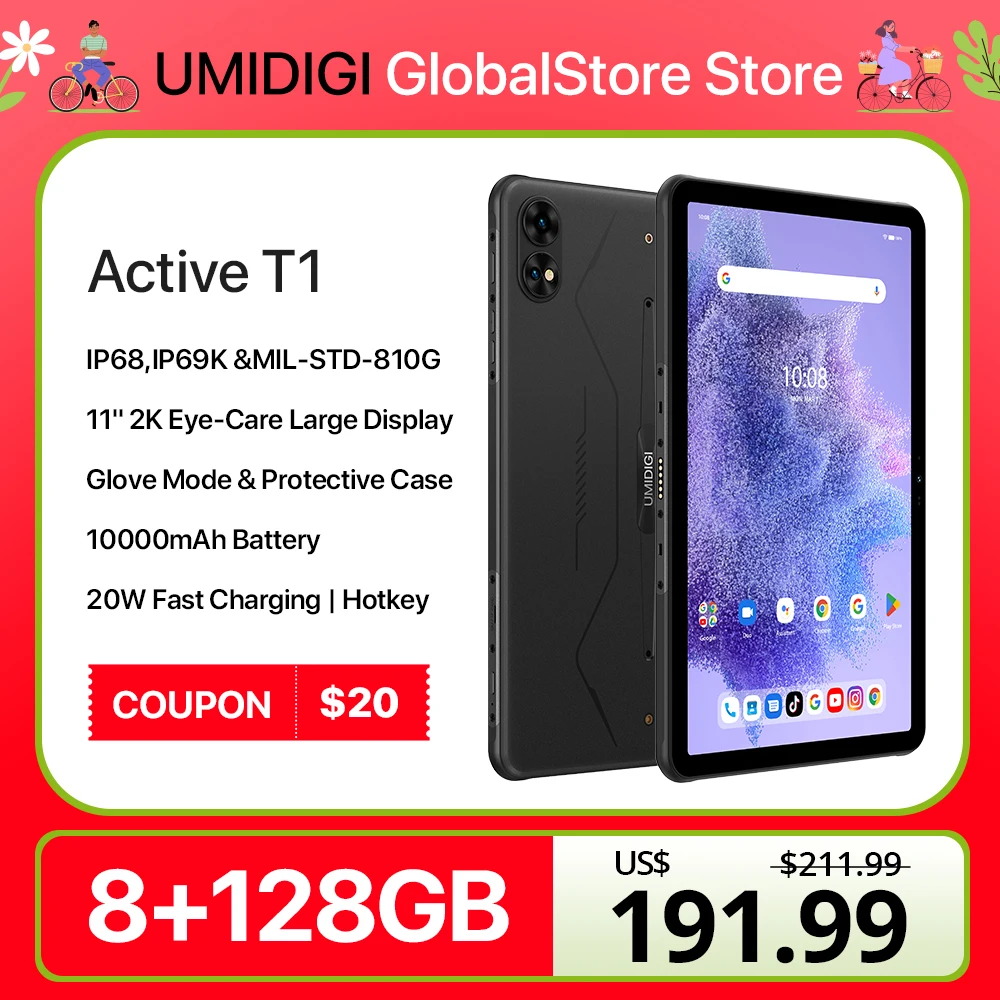 World-Premiere-UMIDIGI-Active-T1-Smart-tablet-Rugged-11-2K-HD-Android ...