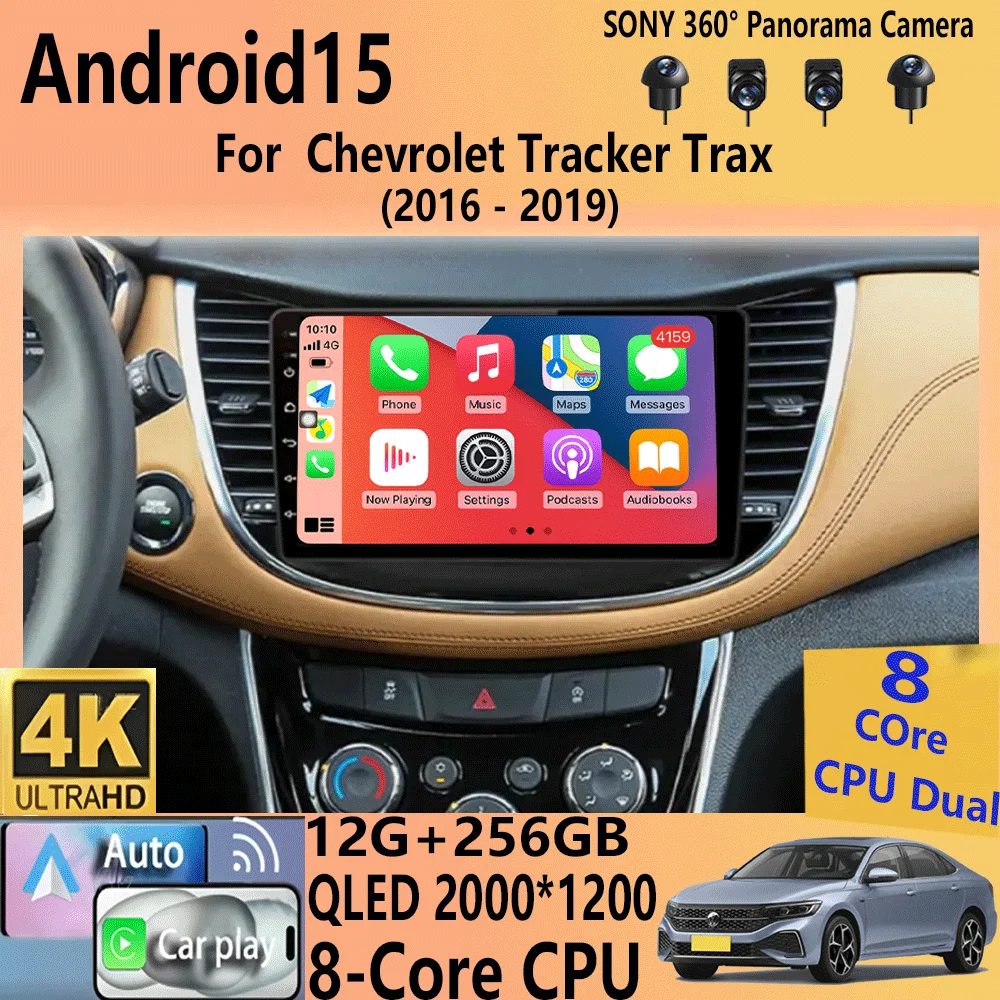 Android 15 For Chevrolet Tracker Trax 2016 - 2019 Auto Car Radio ...