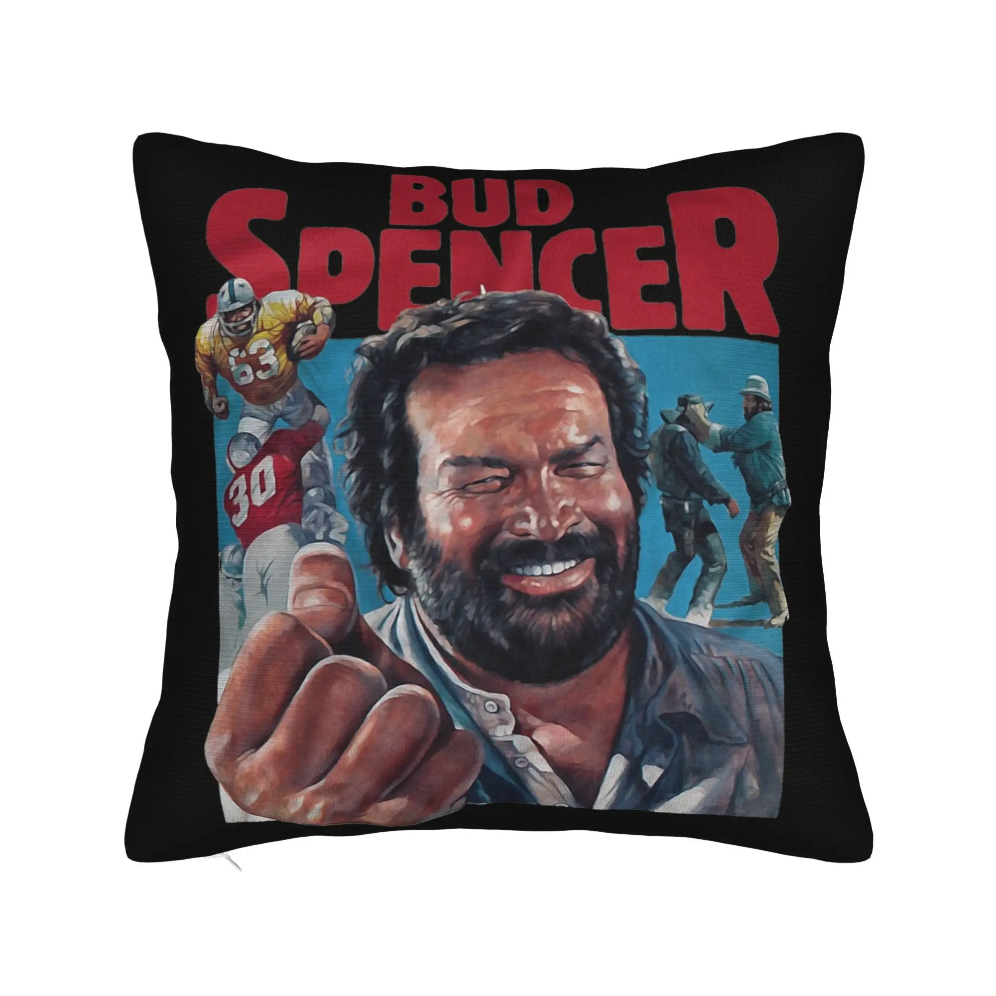 Italian Actor Bud Spencer Pillow Case Square Pillow Cover For Sofa ...