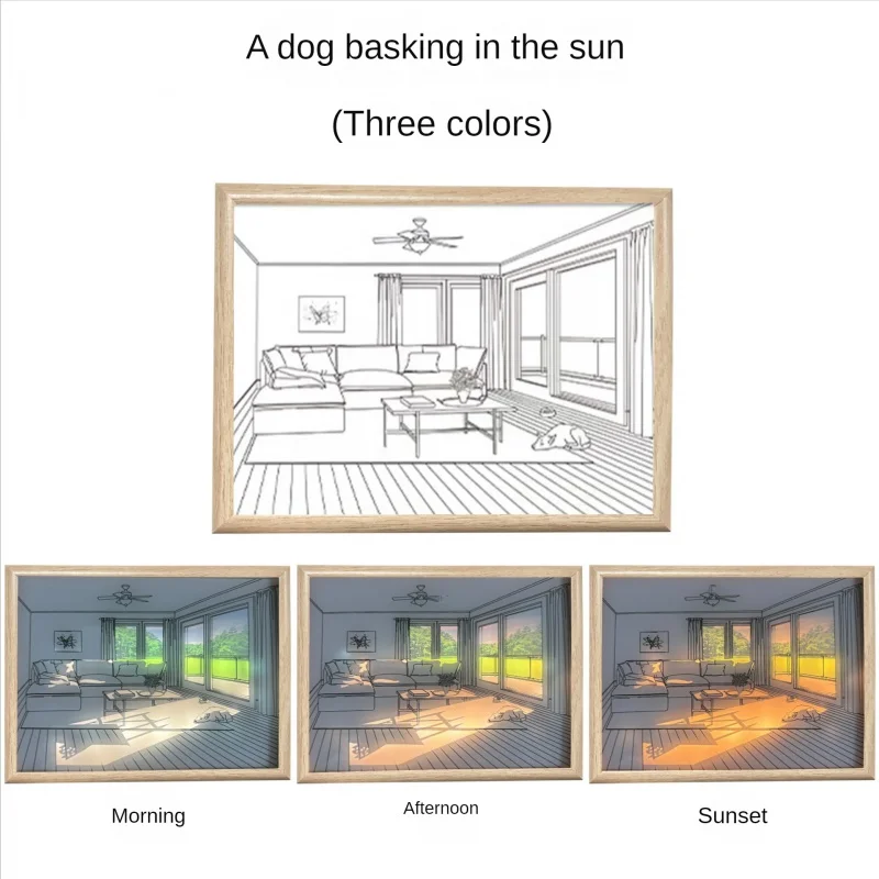 Creative-Decorative-Painting-Night-Light-Changing-with-the-Seasons-and ...