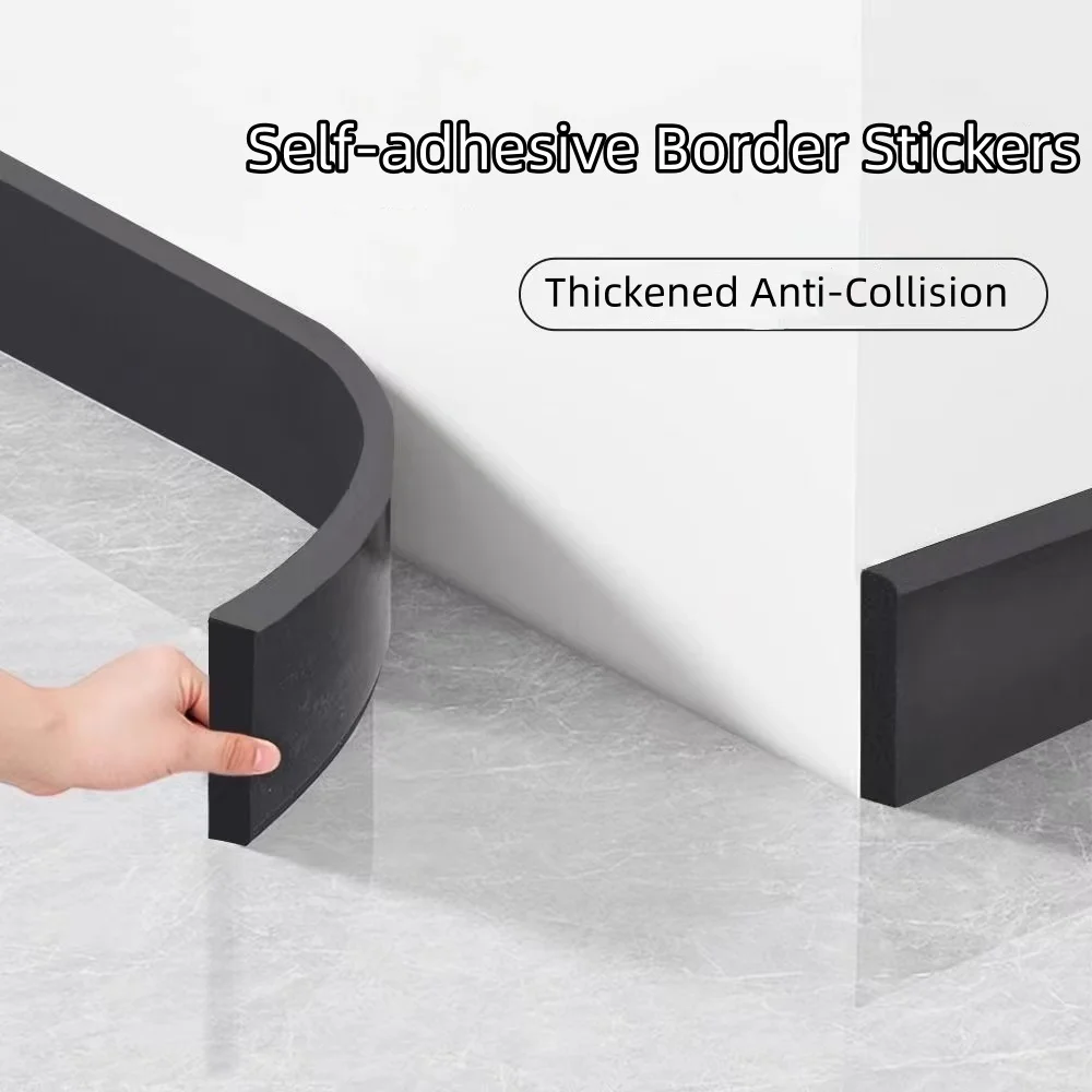 1-Pc-2M-Waterproof-Wall-Self-adhesive-Skirting-3D-Wall-Stickers-Thick ...