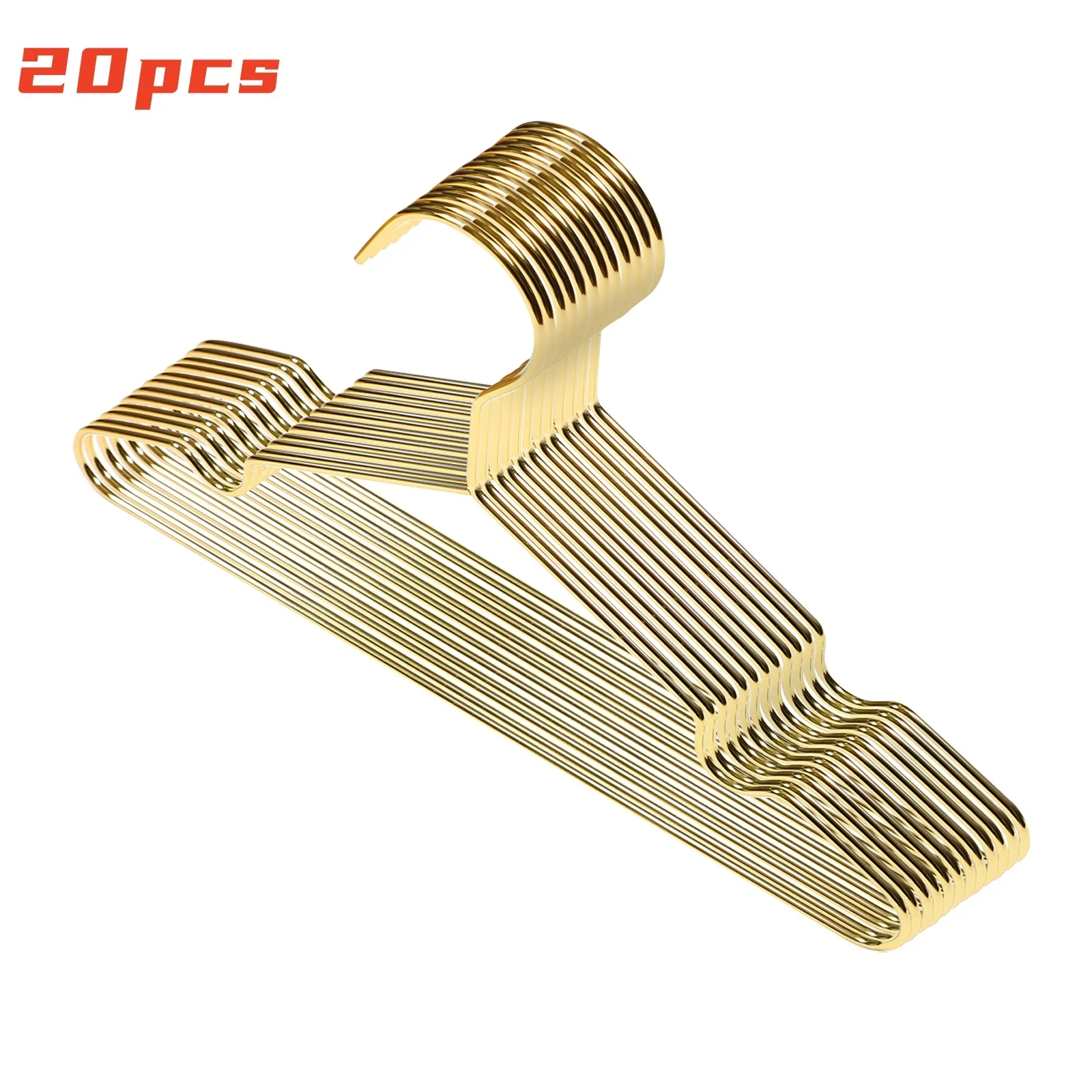 10-20pcs-Metal-Clothes-Small-Hangers-With-Shoulder-Grooves-Nonslip ...