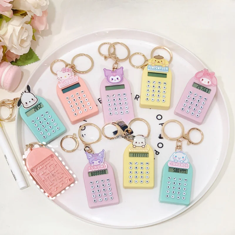 Sanrio-Mini-Calculator-Key-Ring-Desenhos-animados-bonitos-Minha-melodia ...