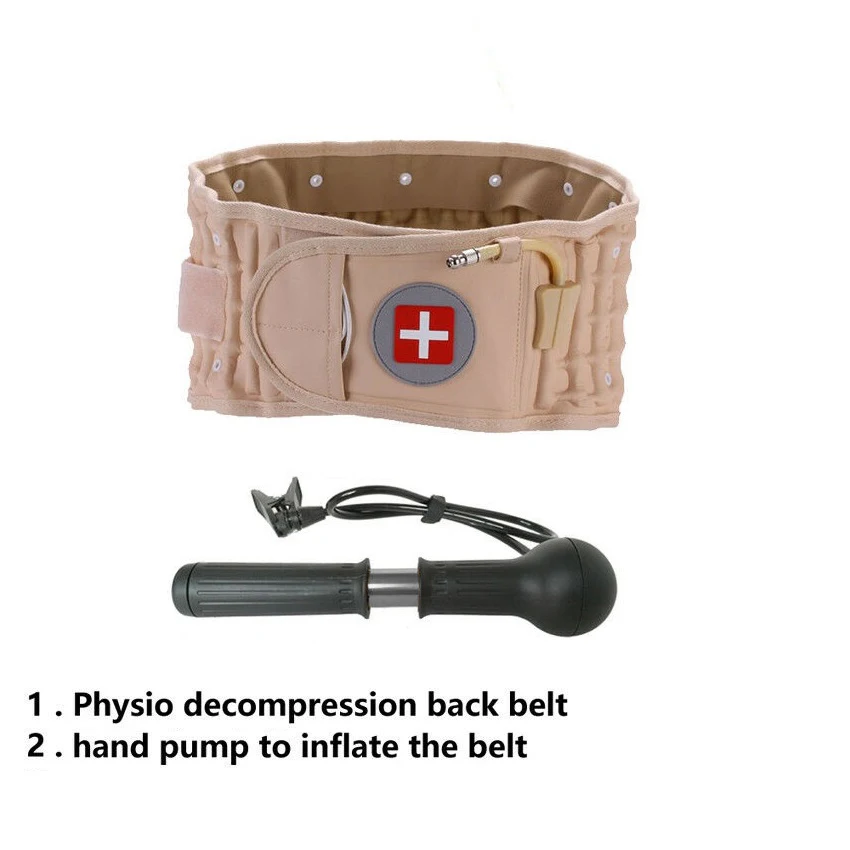 Decompression-Lumbar-Support-Belt-Waist-Air-Traction-Brace-Spinal-Back ...