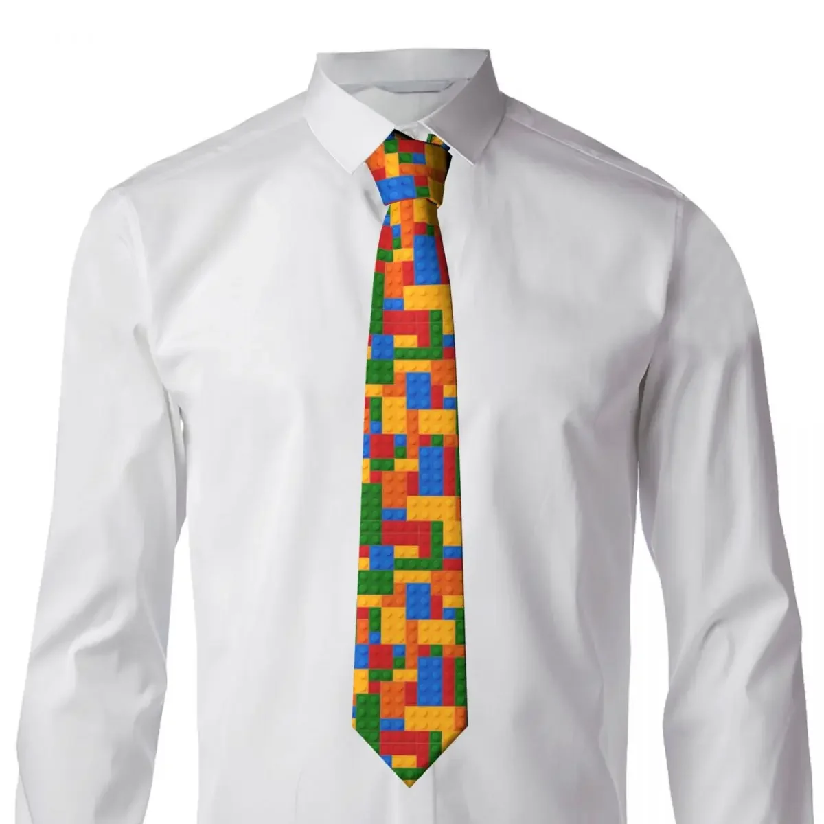 Building-Blocks-Tie-Toy-Pieces-Daily-Wear-Party-Neck-Ties-Adult-Cool ...