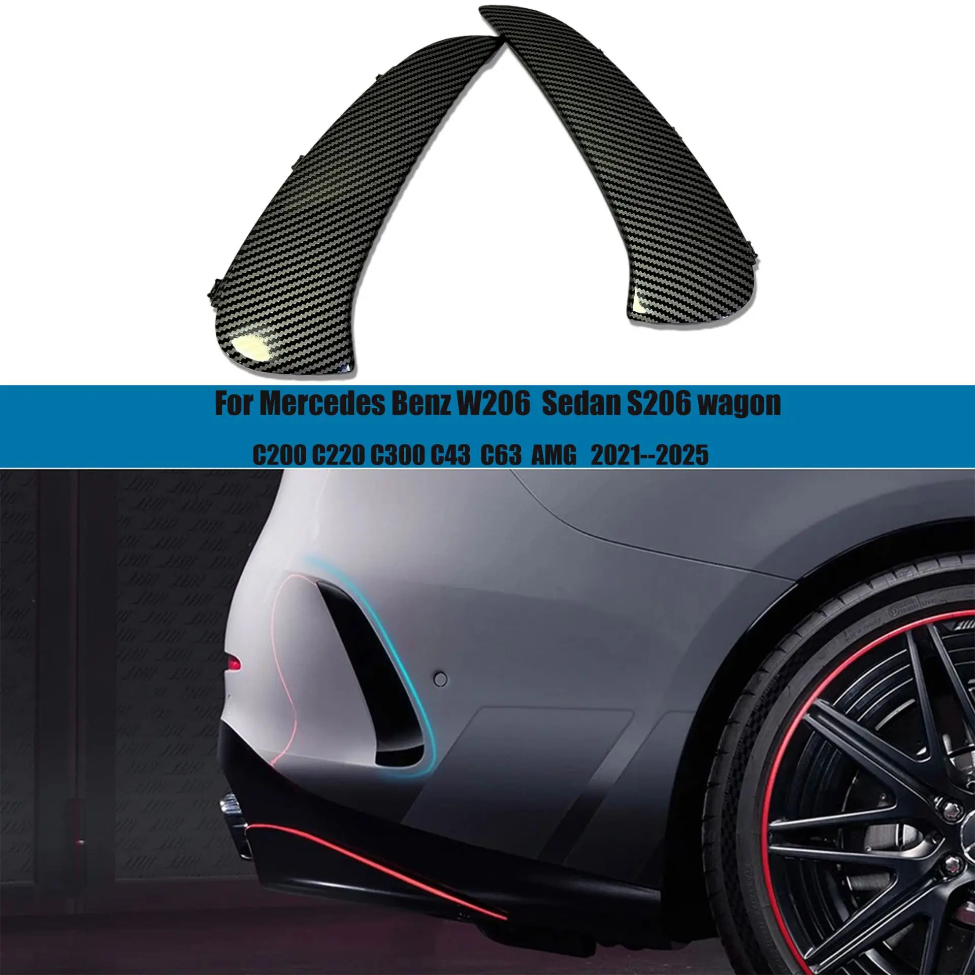 For-Mercedes-Benz-W206-Sedan-S206-Wagon-C200-C220-C300-C43-C63-AMG-2021 ...