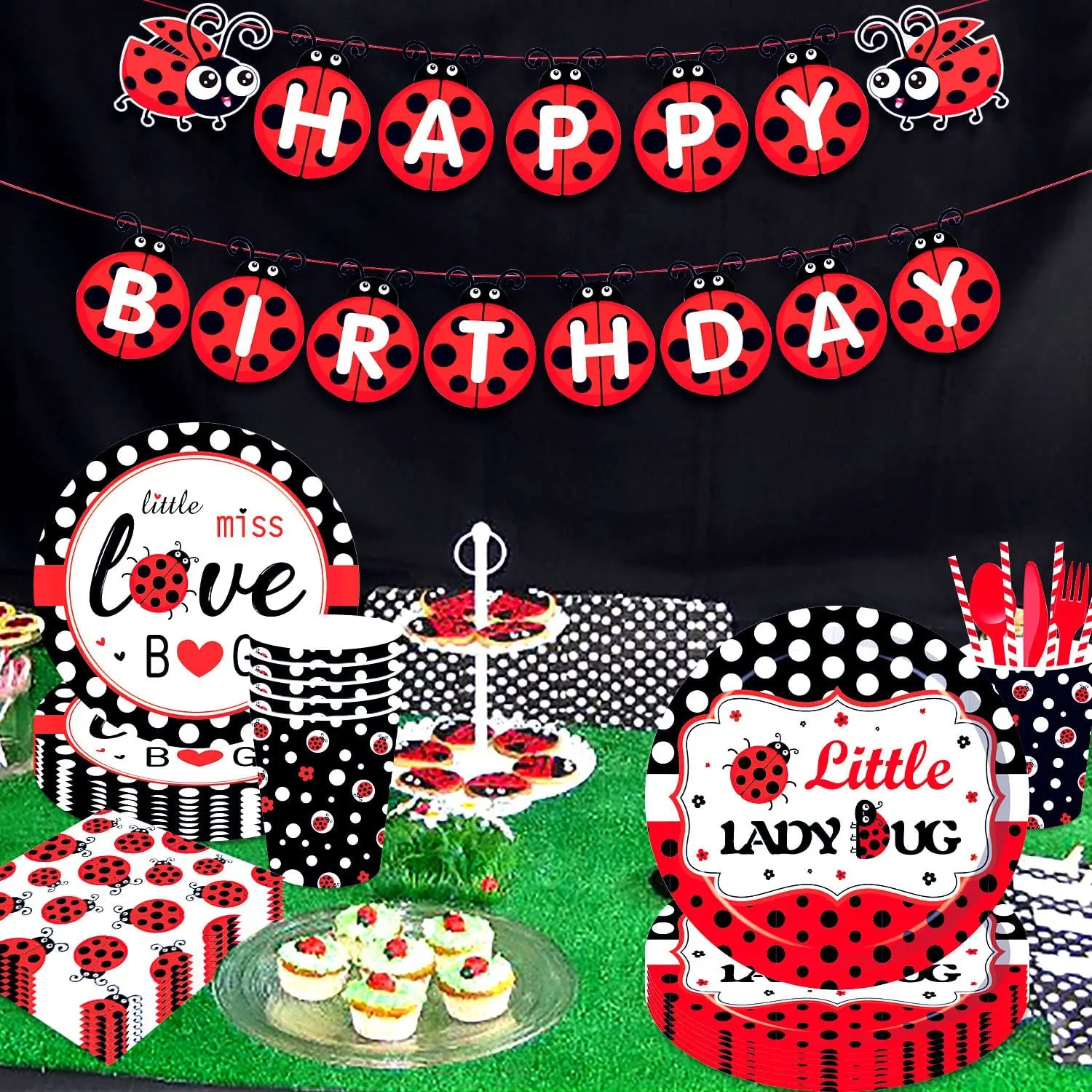 Ladybug Decorations For 1st Birthday Party