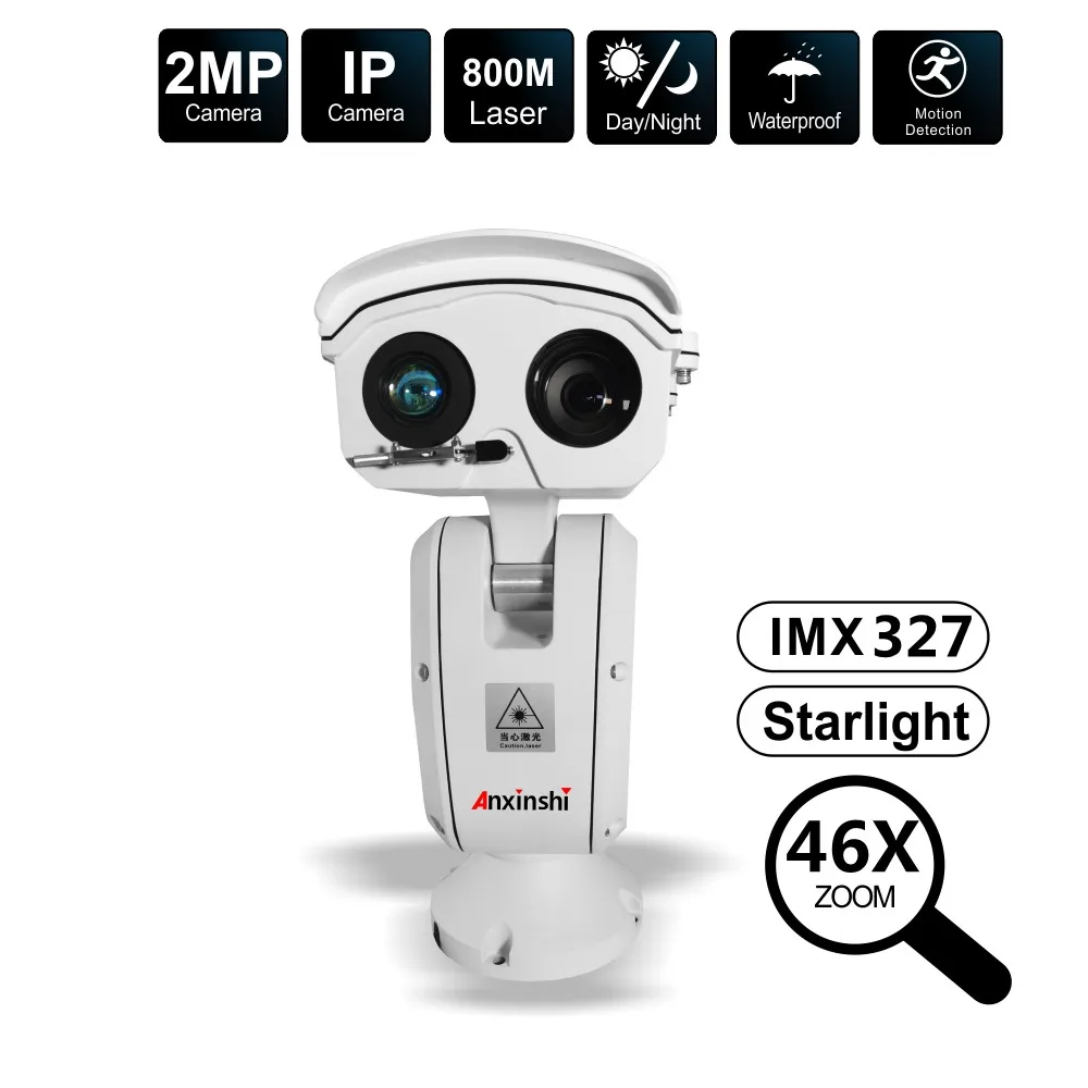 Ao ar livre 2mp câmera ip ptz 1080p visão noturna 800m laser ir 46x ...
