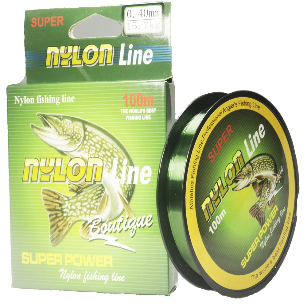 Lenza-da-pesca-in-Nylon-rivestito-di-Fluorocarbon-da-100M-linea-monofilamento-Super-resistente ...