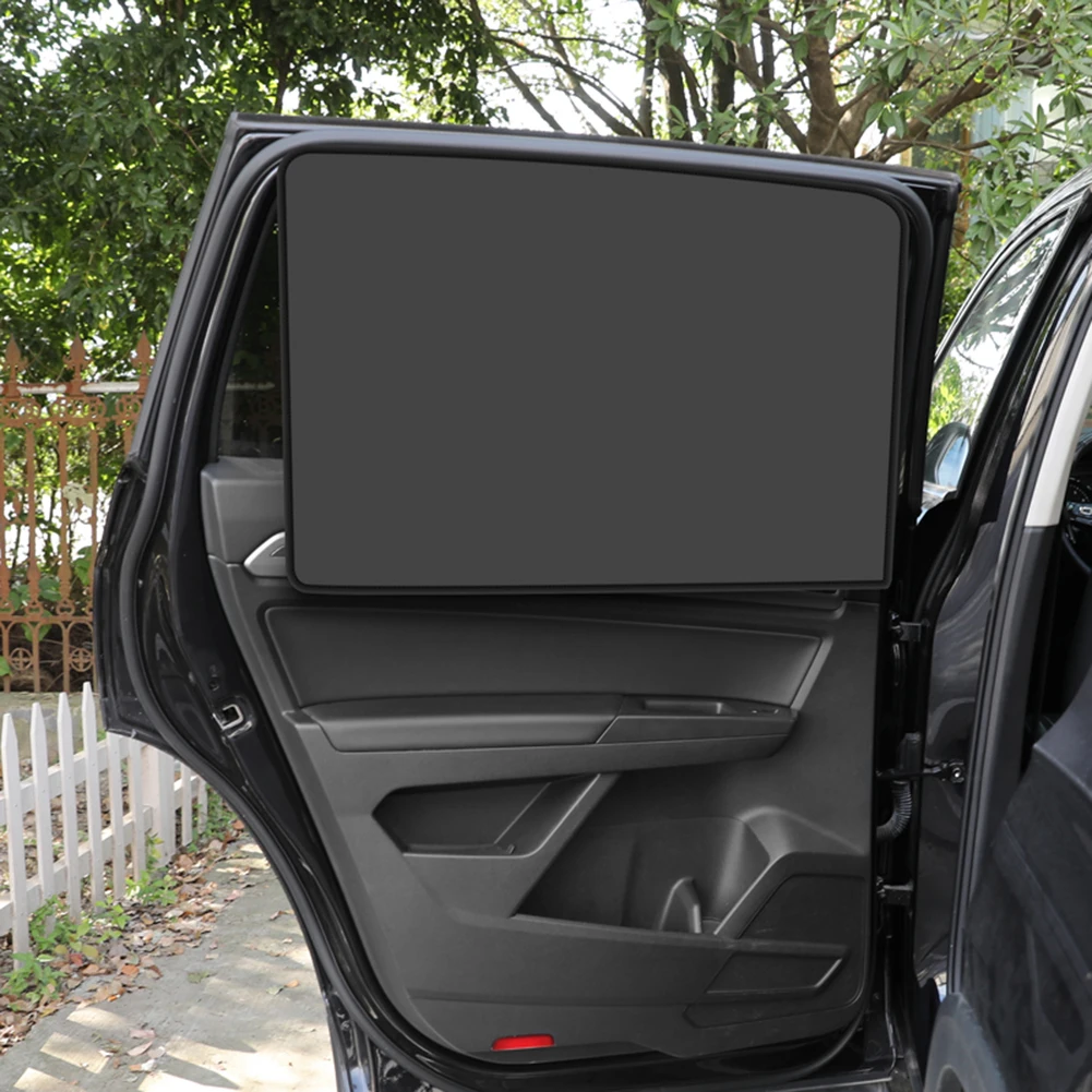 Magnet-Car-Side-Window-Sun-Shade-Front-Rear-Car-Window-Curtain-Folding ...